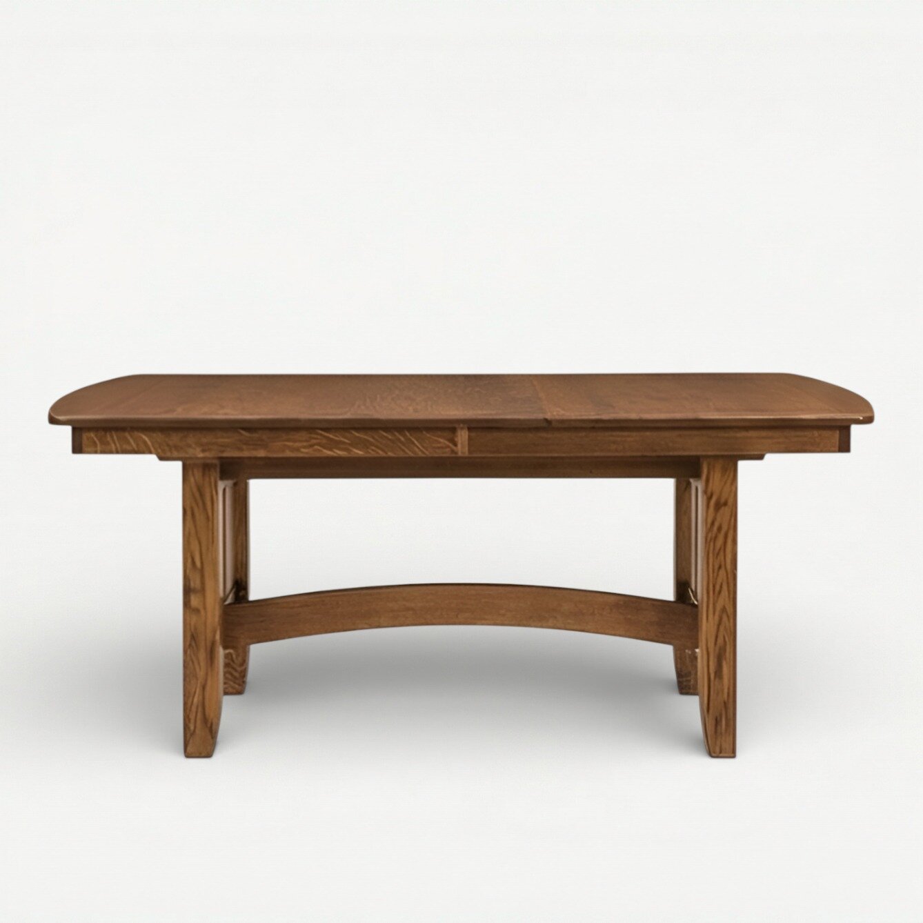Solid Hardwood Mission Dining Table - Amish Handcrafted Quality
