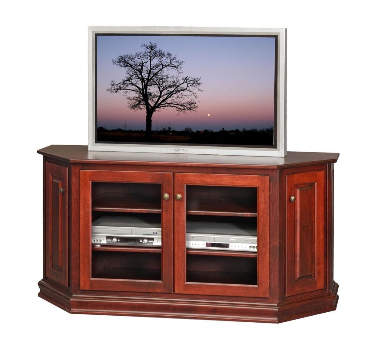 Cant Front TV Console from DutchCrafters Amish Furniture