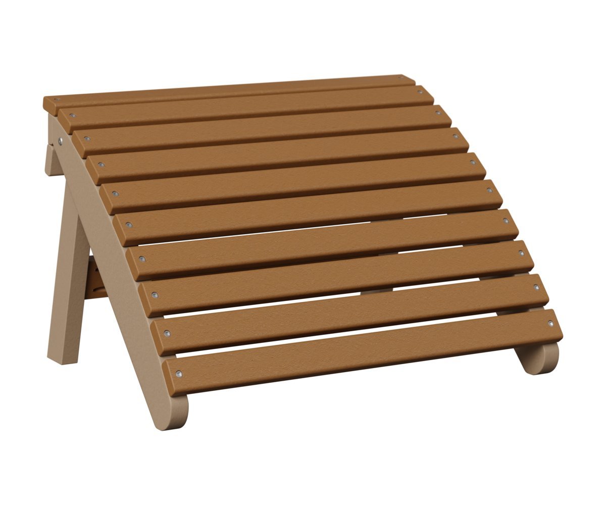 Berlin Gardens Poly Folding Adirondack Footstool from DutchCrafters