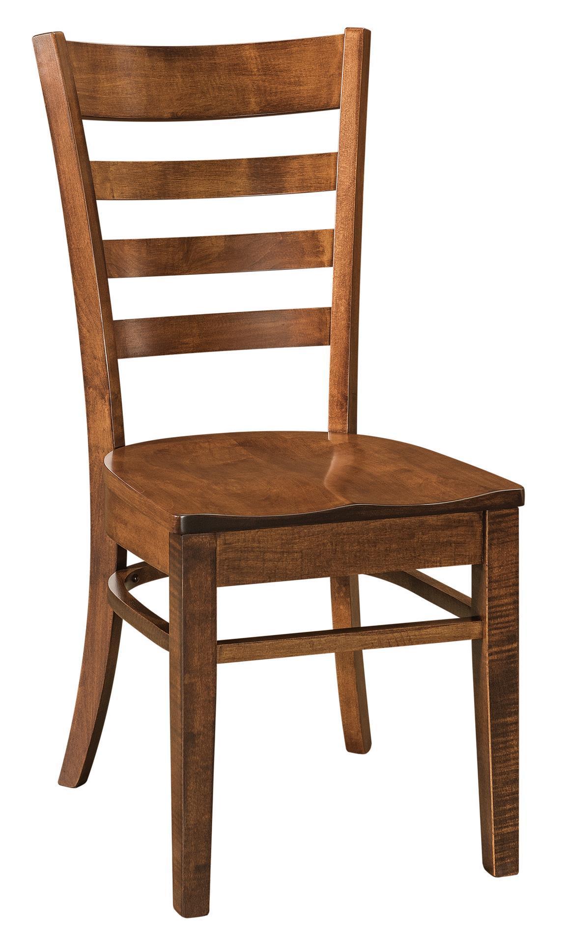 Hardwood Modern Ladderback Dining Chair from DutchCrafters Amish