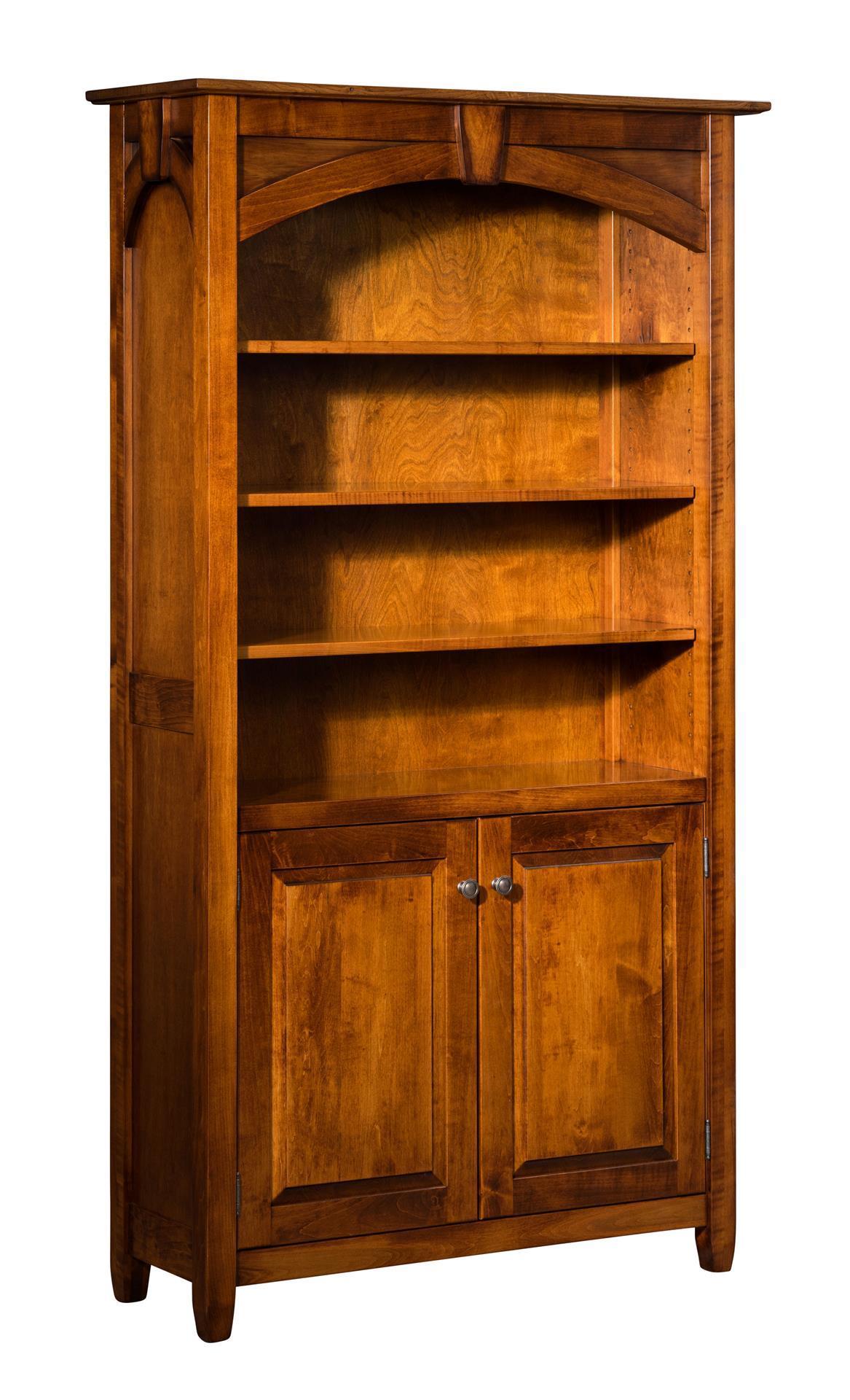 Sterling Solid Wood Custom Bookcase From DutchCrafters Amish Furniture