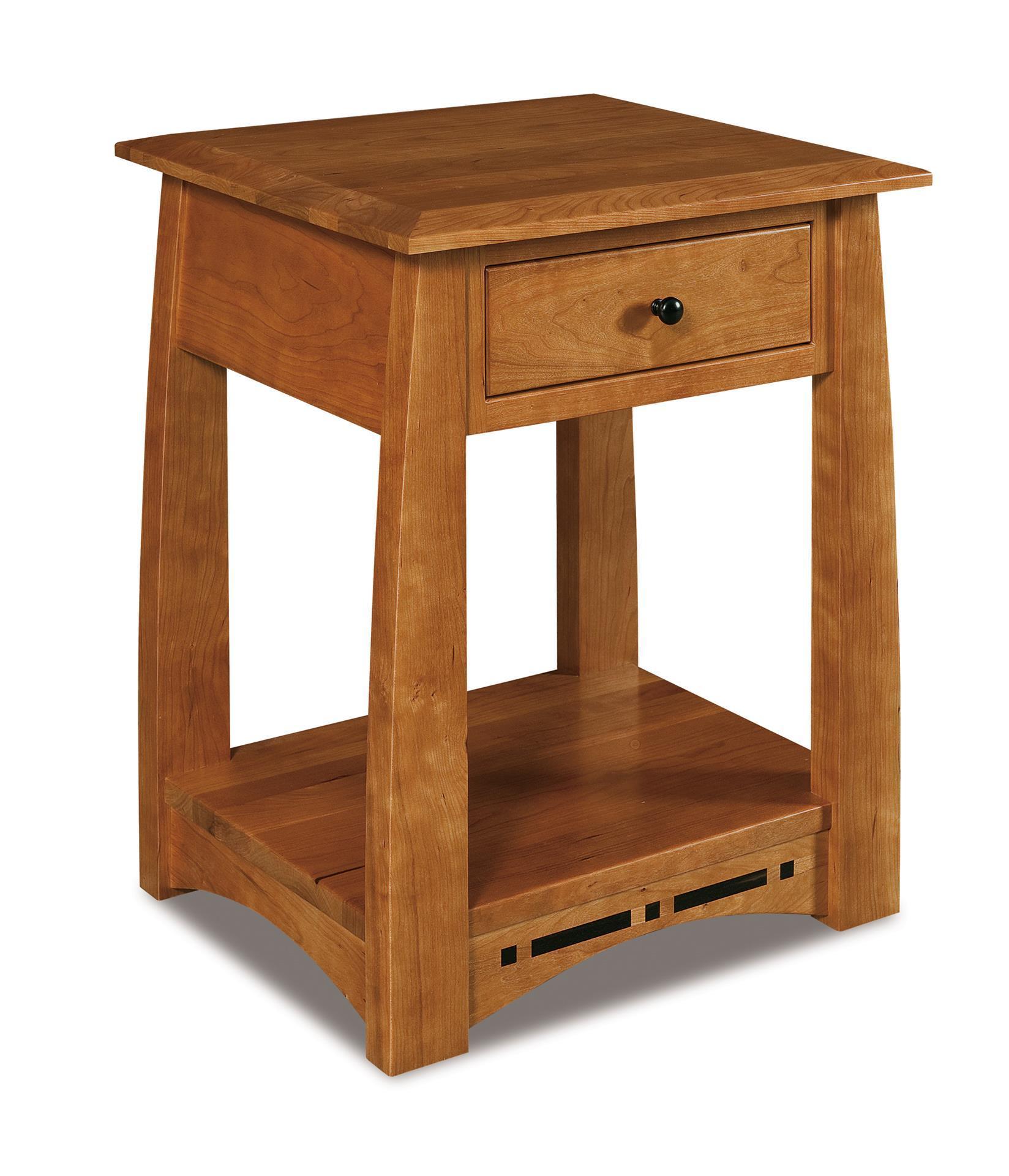 Colorado Springs Queen Size One Drawer Open Nightstand from