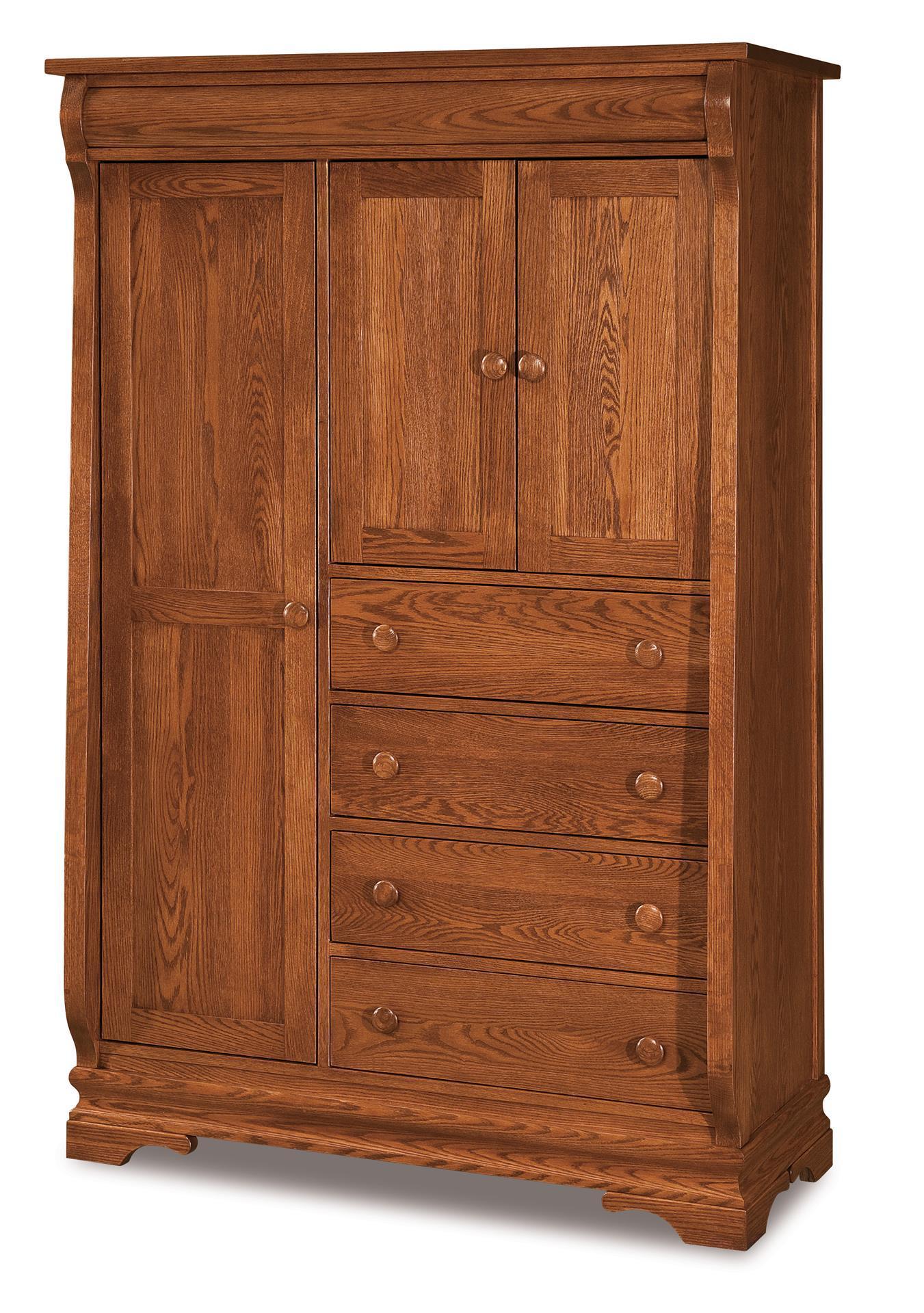 Edna Sleigh Chifforobe from DutchCrafters Amish Furniture