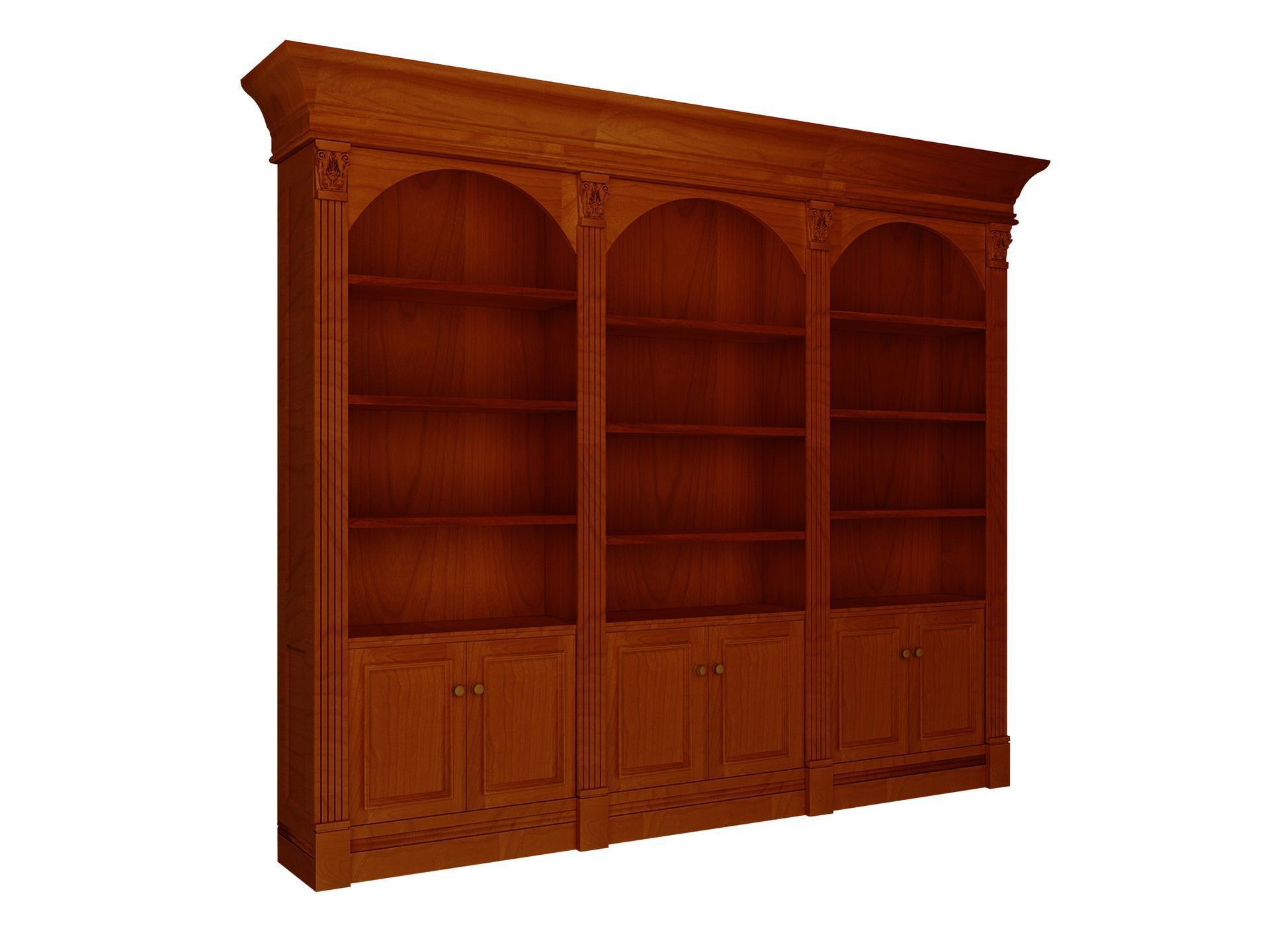 Serenity Triple Arched Library from DutchCrafters Amish Furniture