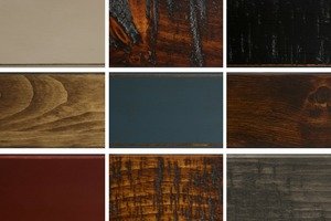 Country Pine Wood Samples from DutchCrafters Amish Furniture