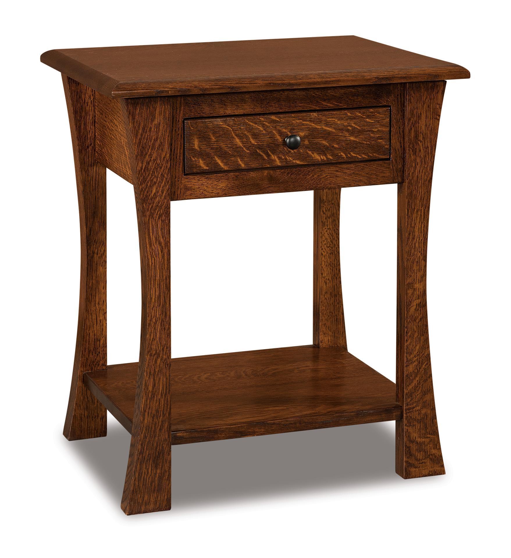 Isaiah Open Nightstand from DutchCrafters Amish Furniture