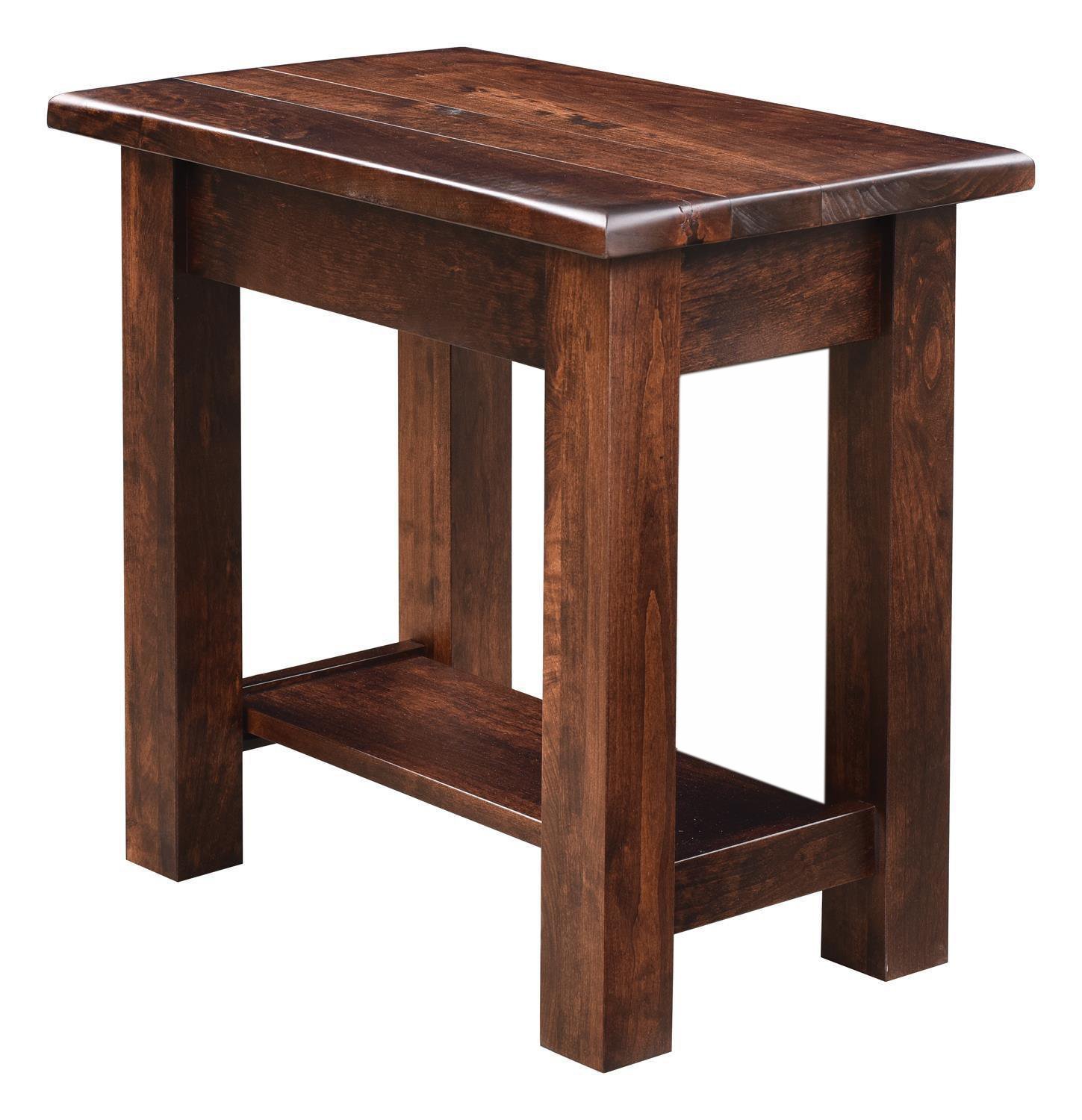 Sussex Simulated Barnwood Chair Side Table by DutchCrafters Amish
