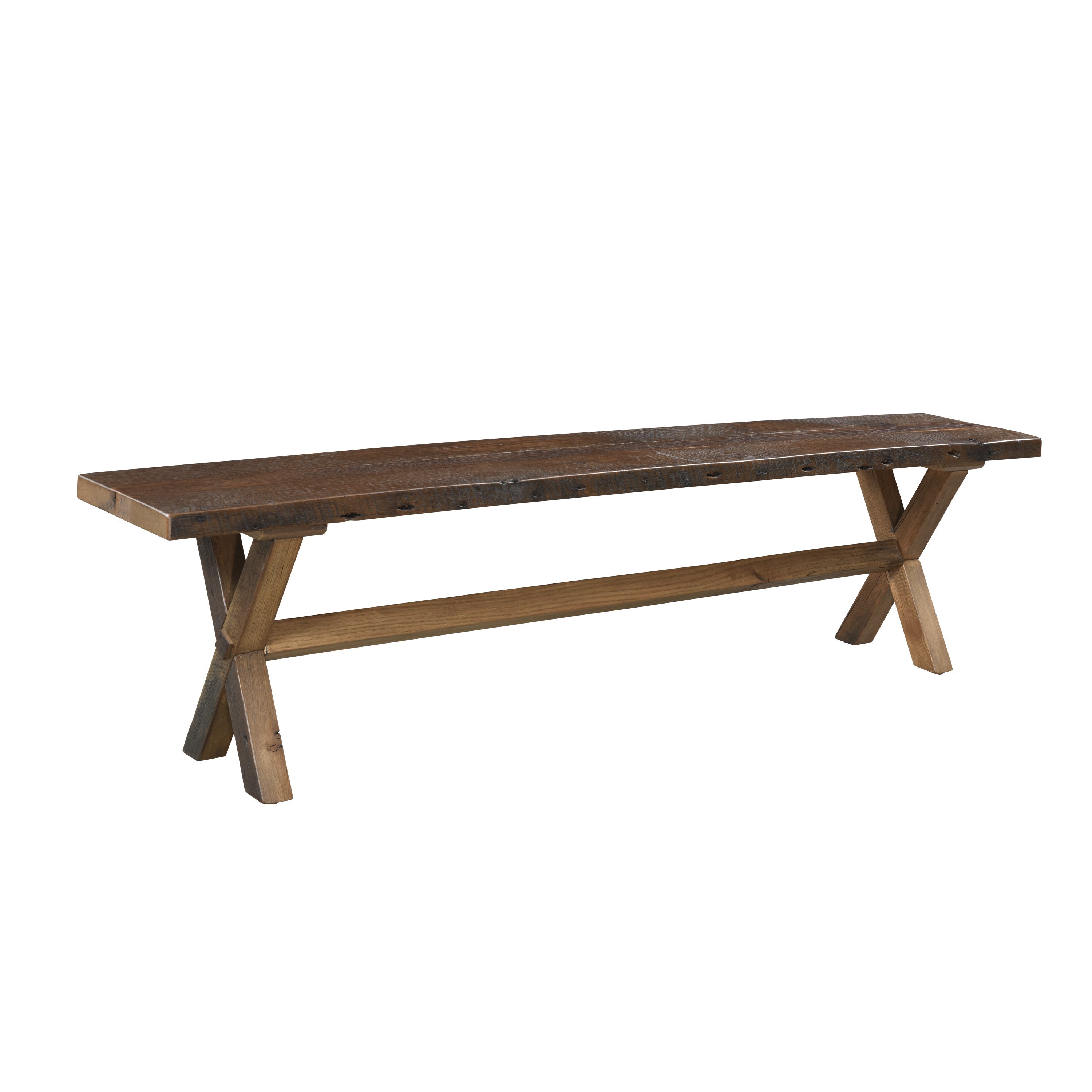 Reclaimed Barnwood Buxton Bench from DutchCrafters Amish Furniture