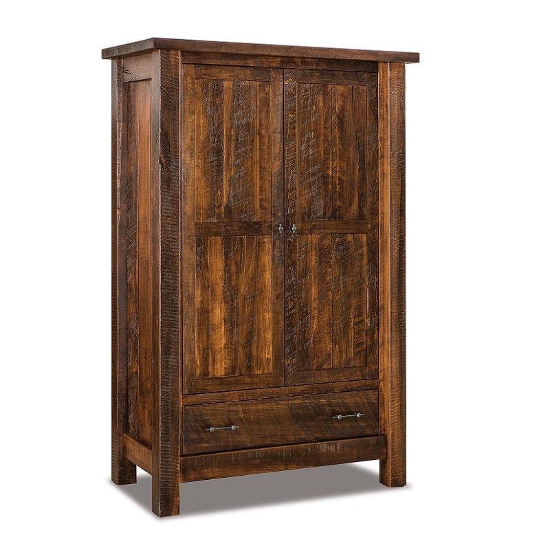 Rustic wood wardrobe store
