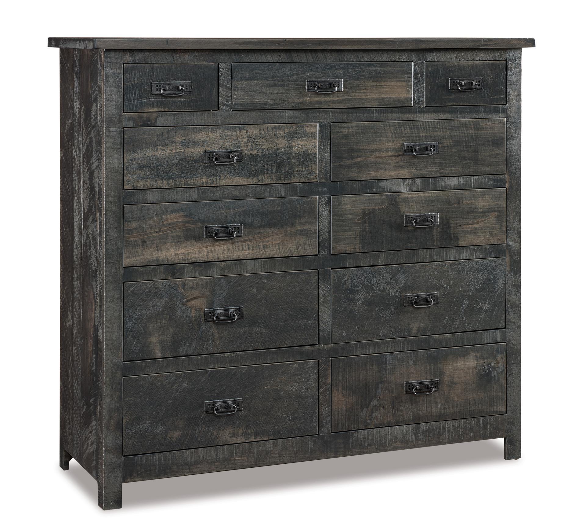Rustic 11-Drawer Double Chest of Drawers from DutchCrafters Amish