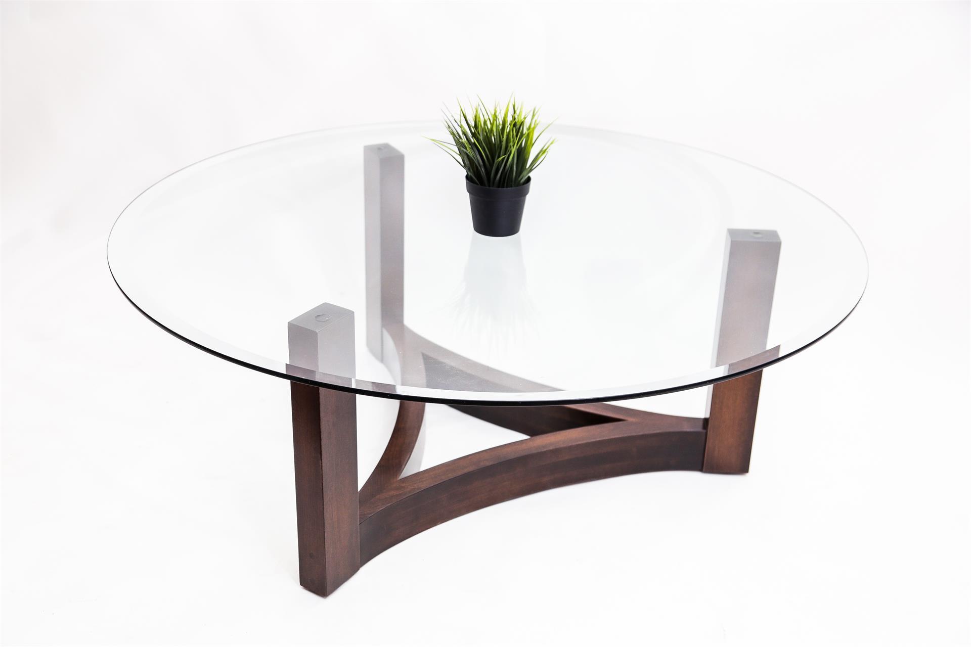 Foster Glass Top Coffee Table from DutchCrafters