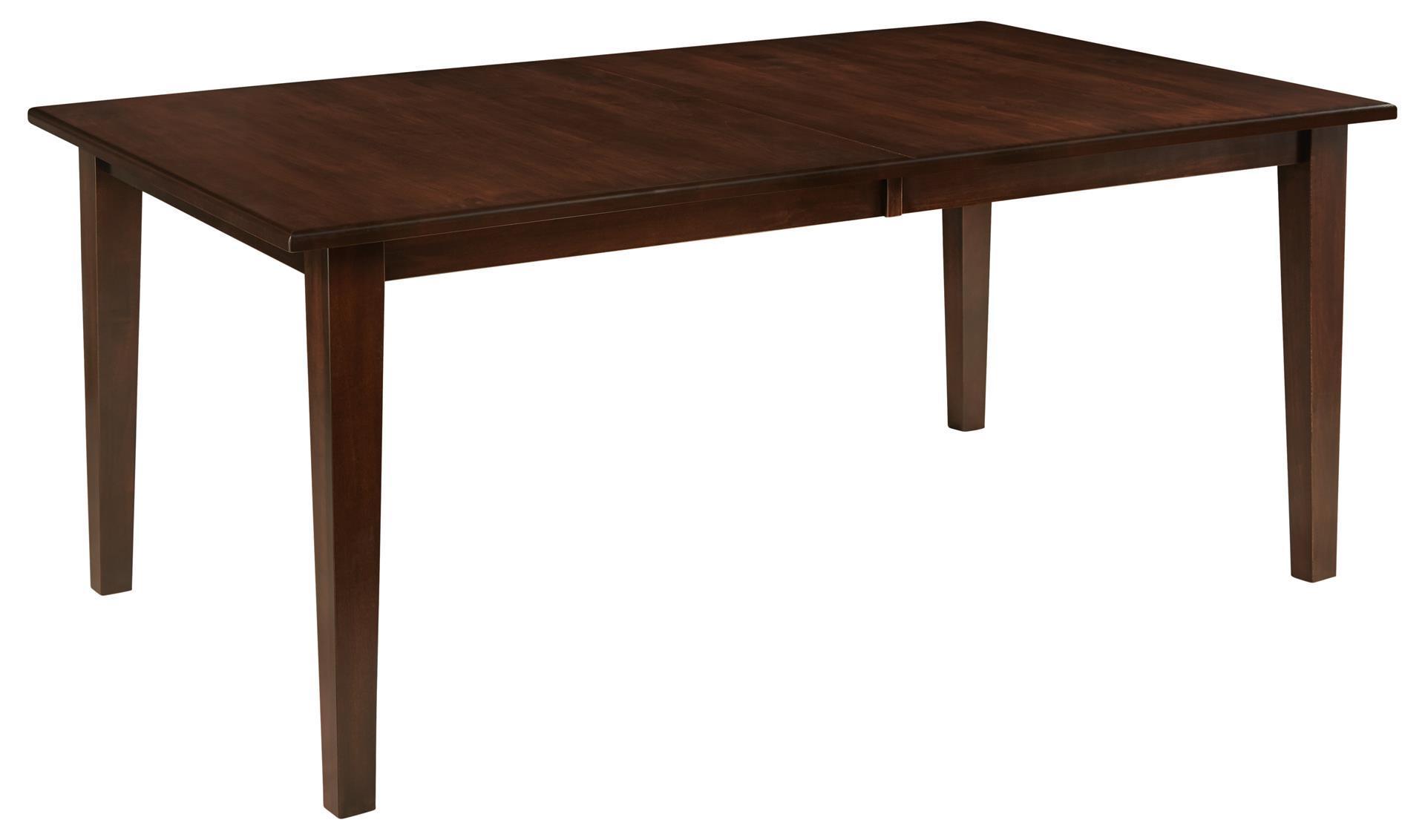 Transitional Large Leg Dining Table - Amish Handcrafted Solid Wood