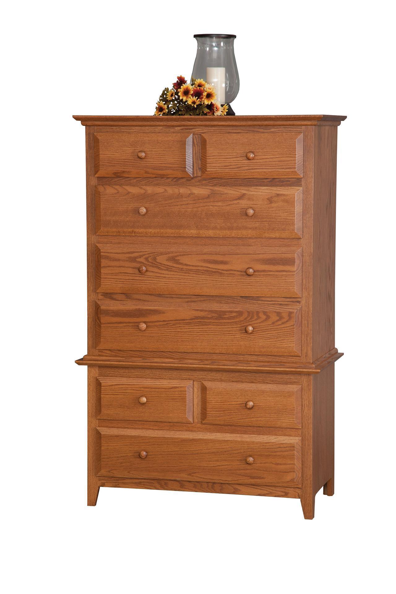 Nebo Shaker Chest on Chest from DutchCrafters Amish Furniture