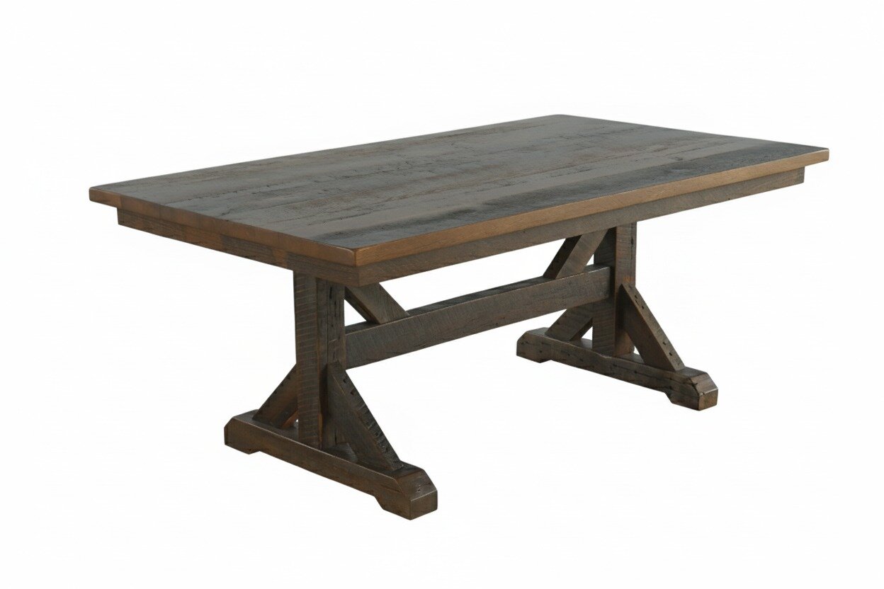 Country Auburn Trestle Dining Room Table | DutchCrafters Amish