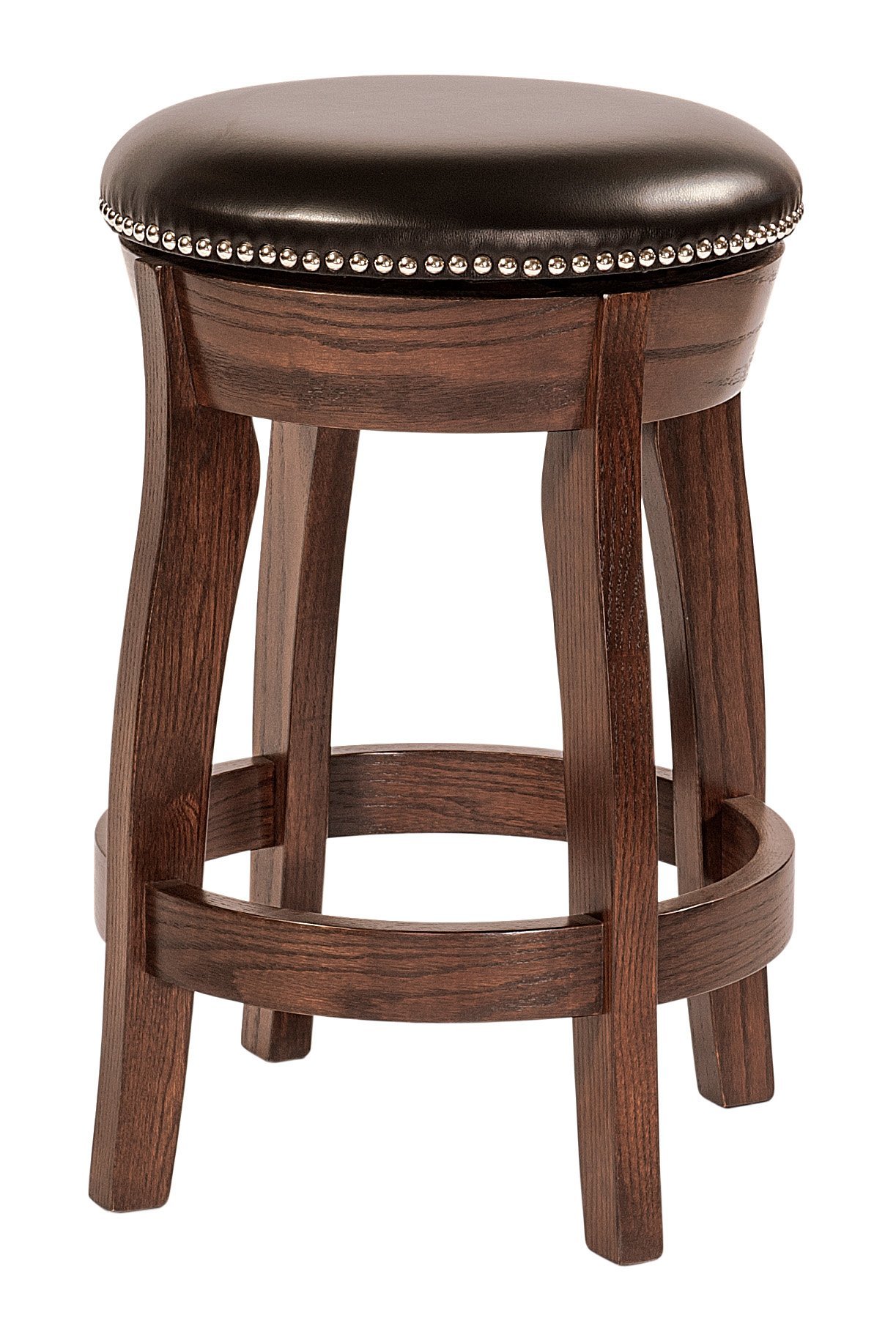 Maple Wood Backless Swivel 24" Counter Stool - Quick Ship - Quick