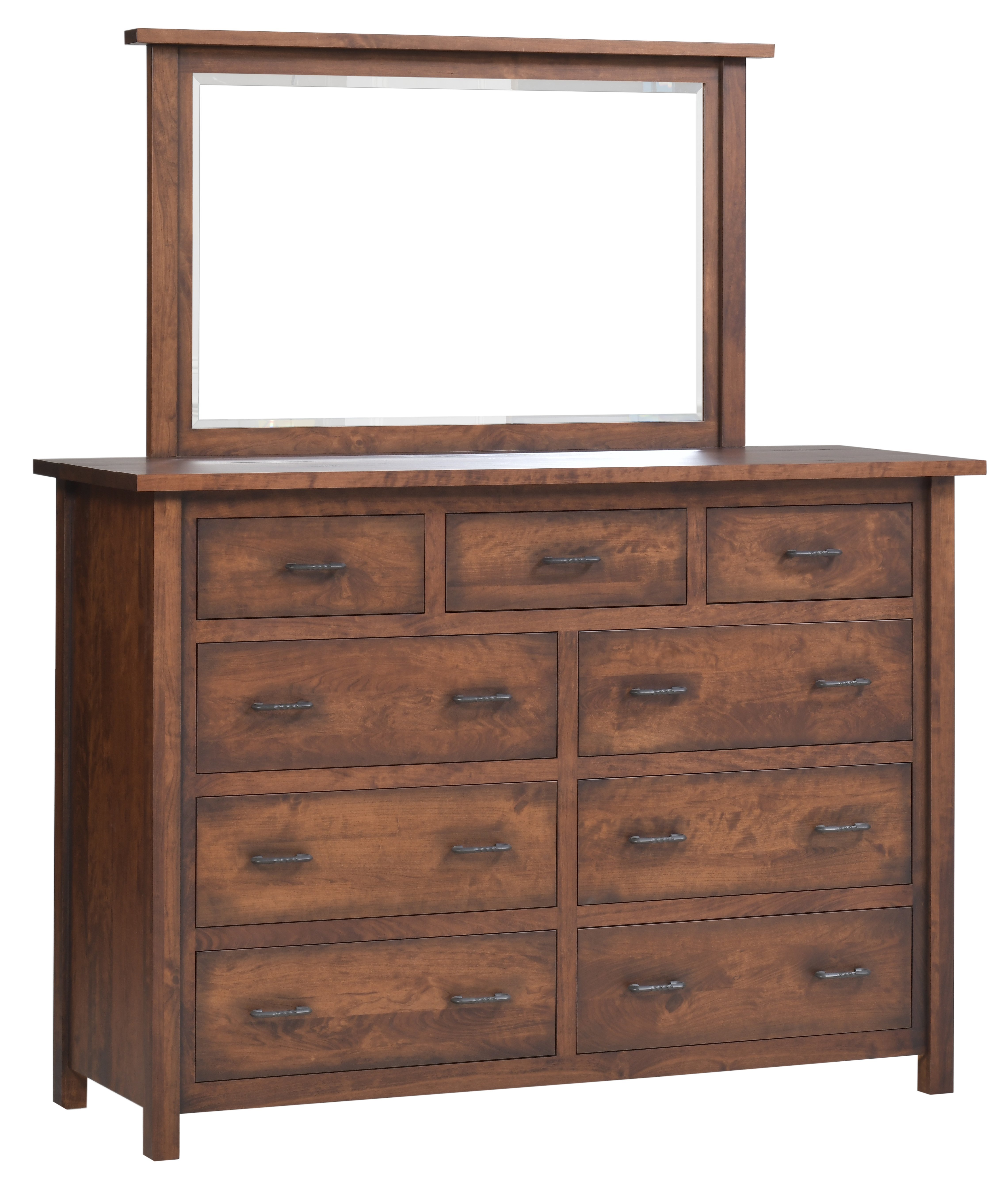 66" Hardwood High Dresser from DutchCrafters Amish Furniture