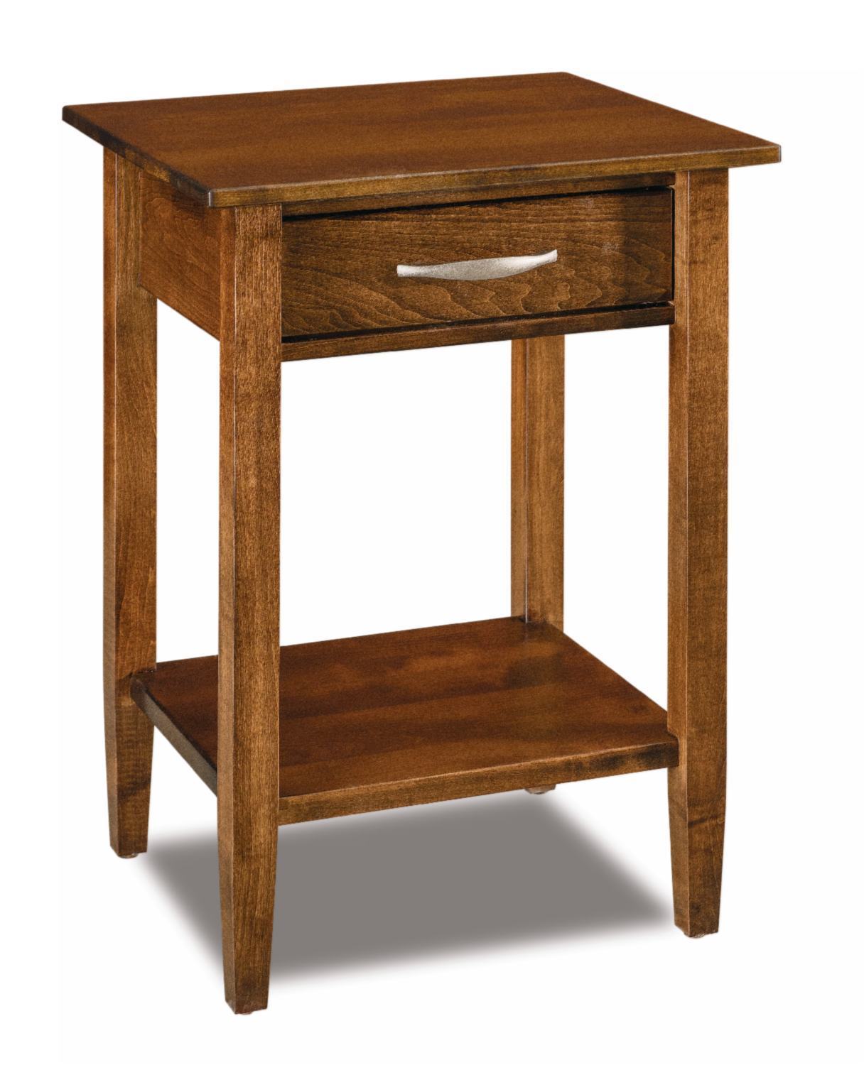 Contemporary 1-Drawer Open Nightstand from DutchCrafters Amish