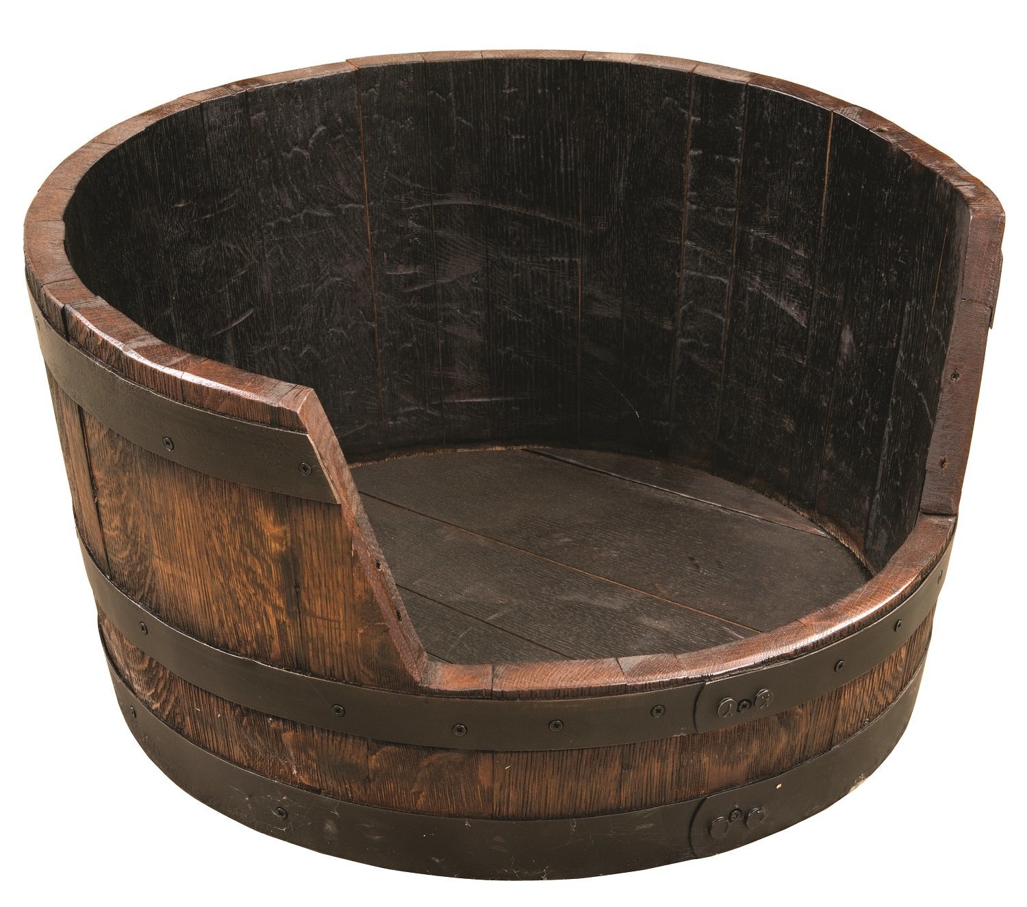 Rustic Barrel Dog Bed by DutchCrafters Amish Furniture Store