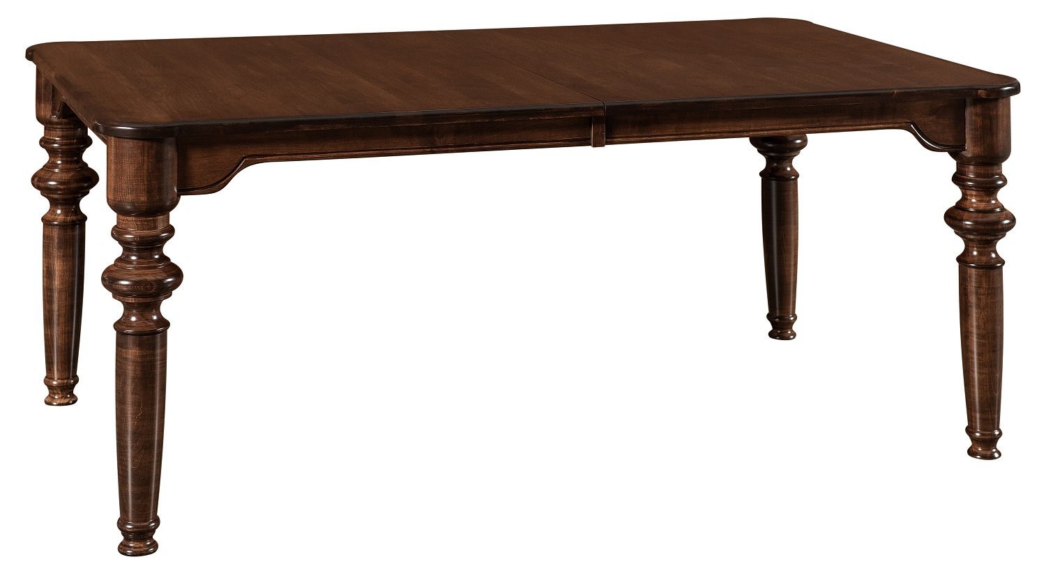 Hardwood Large Turned Leg Dining Table from DutchCrafters Amish