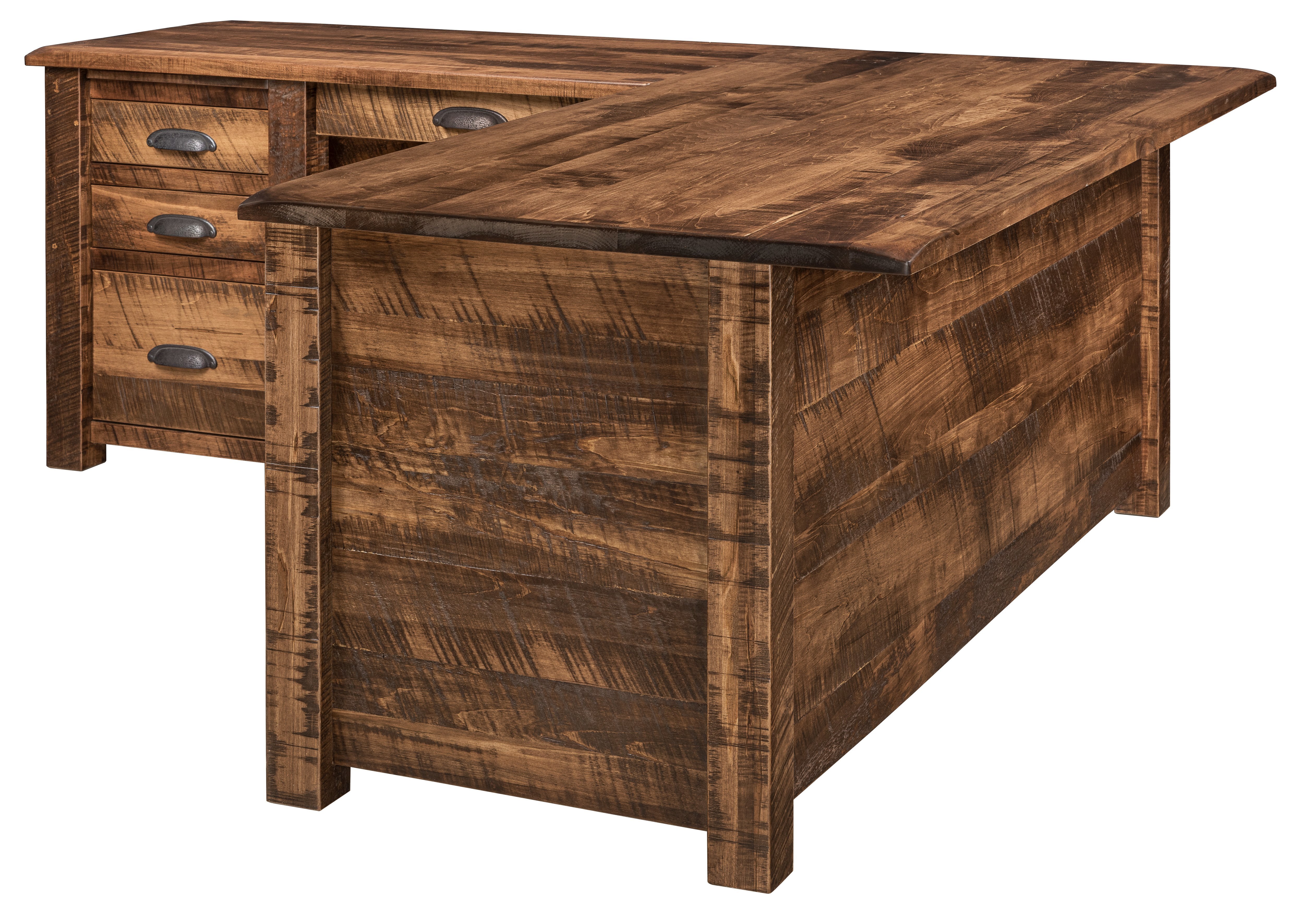 Rustic L Shaped Executive Desks Tribesigns 71 Inch L Shaped Executive