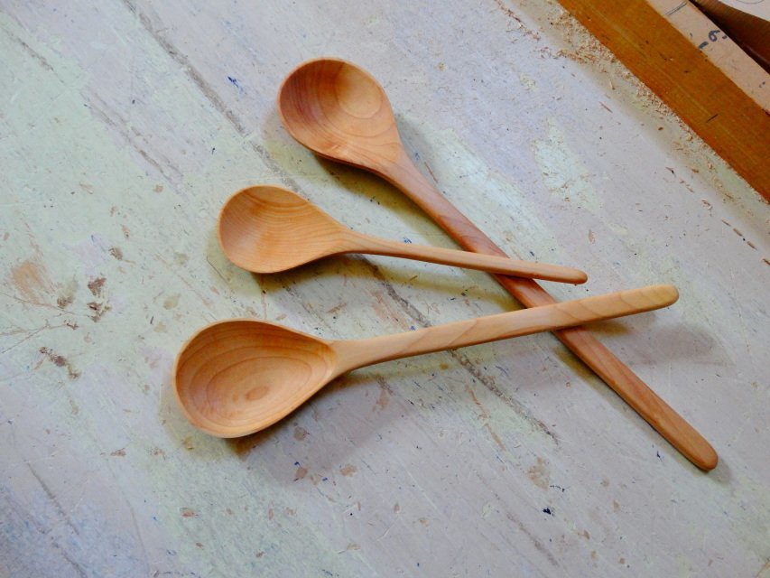Historical Reproduction Maple Porridge Spoon from DutchCrafters Amish