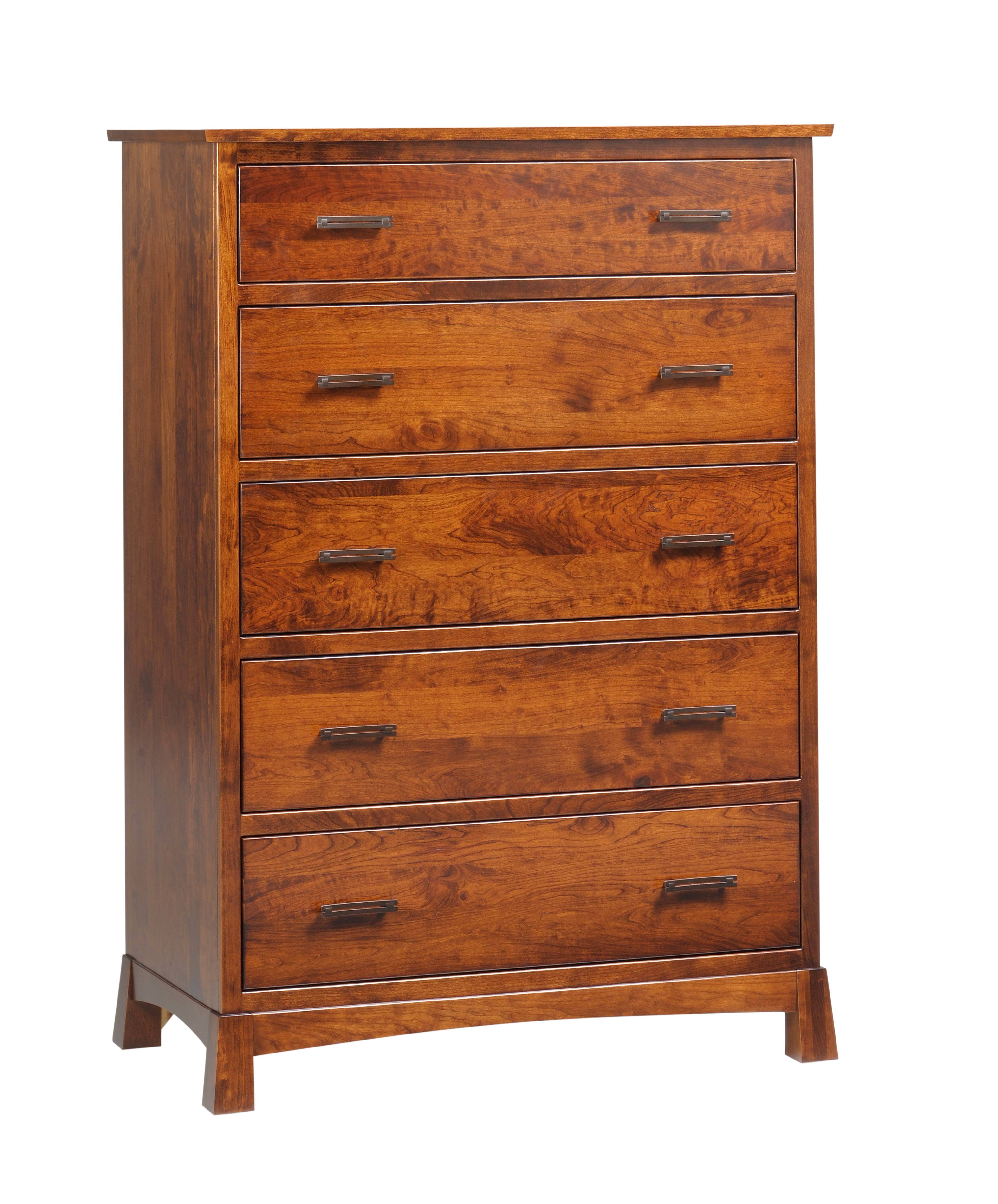 Modern Rustic 5-Drawer Chest of Drawers from DutchCrafters Amish