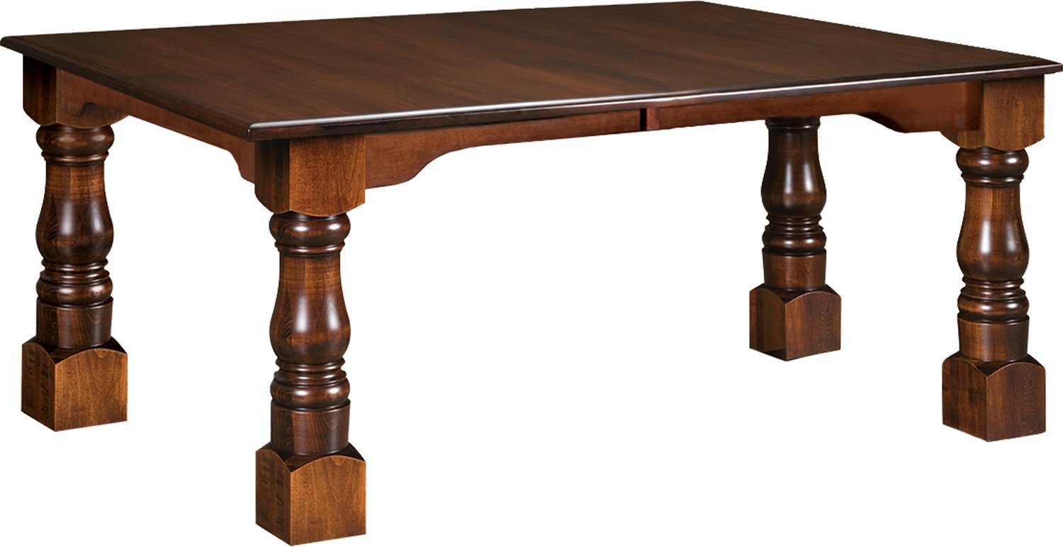 Amish Clydes Leg Dining Table from DutchCrafters Amish Furniture