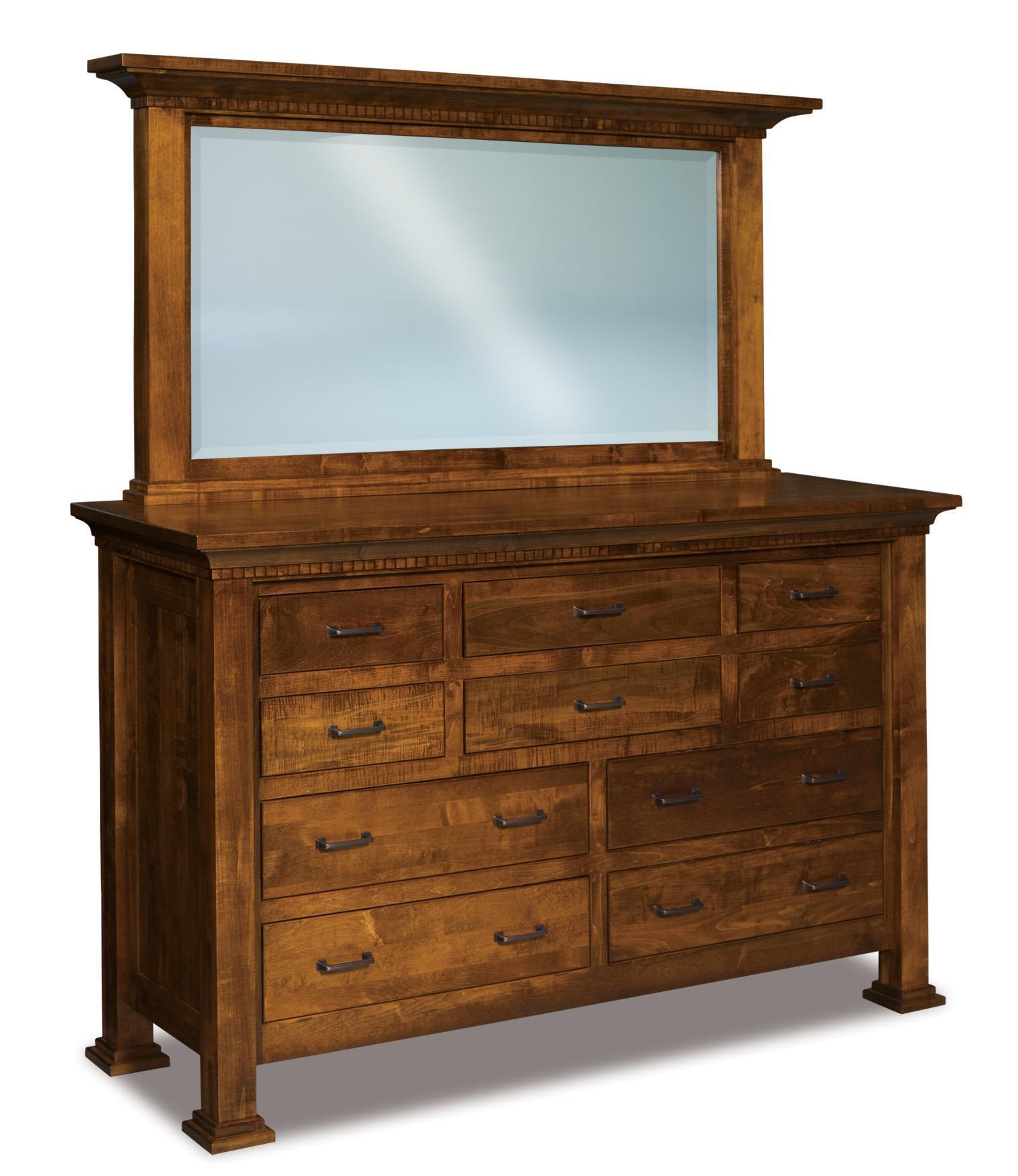 Hardwood 10-Drawer Dresser - Quick Ship from DutchCrafters Amish