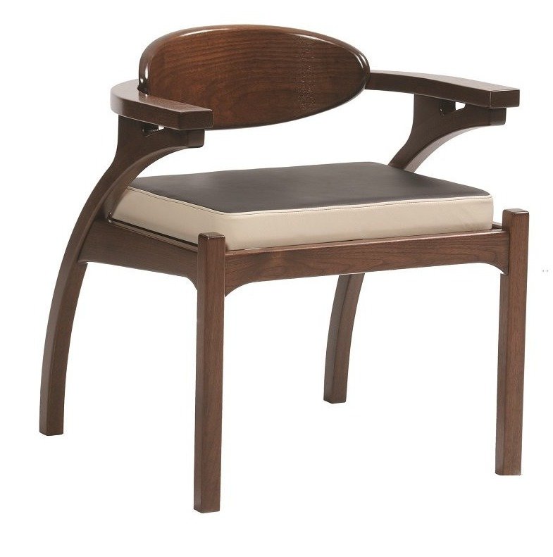 Mid-Century Modern Dining Armchair from DutchCrafters Amish Furniture