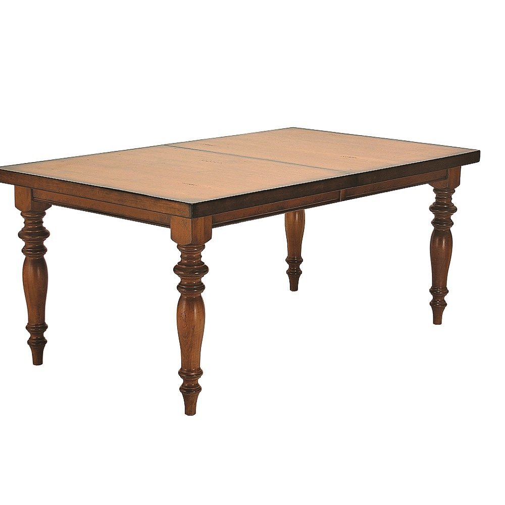 Solid Wood Turned Leg Dining Table from DutchCrafters Amish Furniture