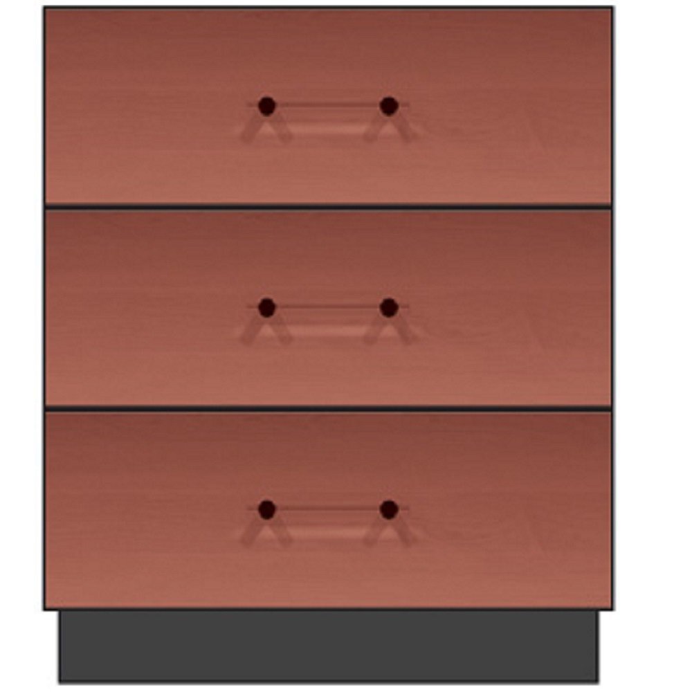 Modern Beside Chest with Platform Base & Concave Drawer from