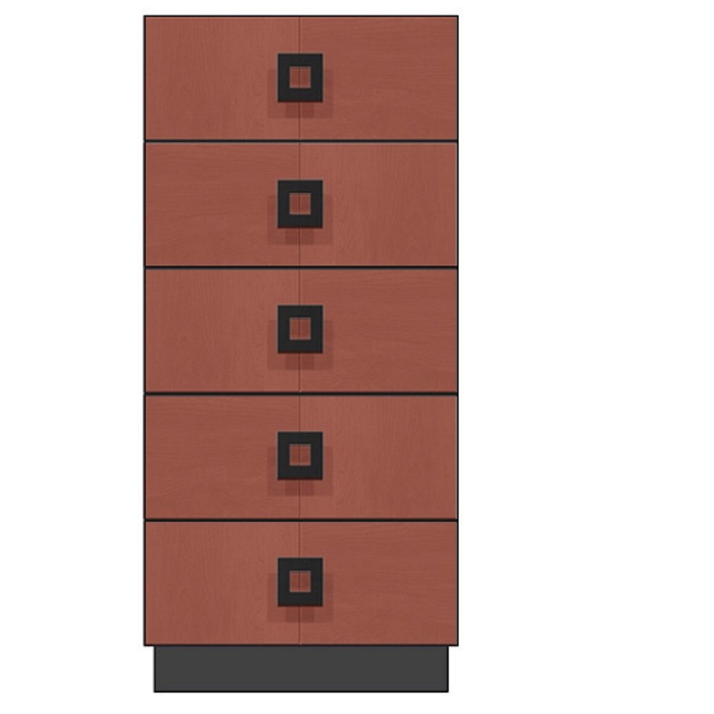 Modern Chest with Platform Base & Panel Drawer from DutchCrafters