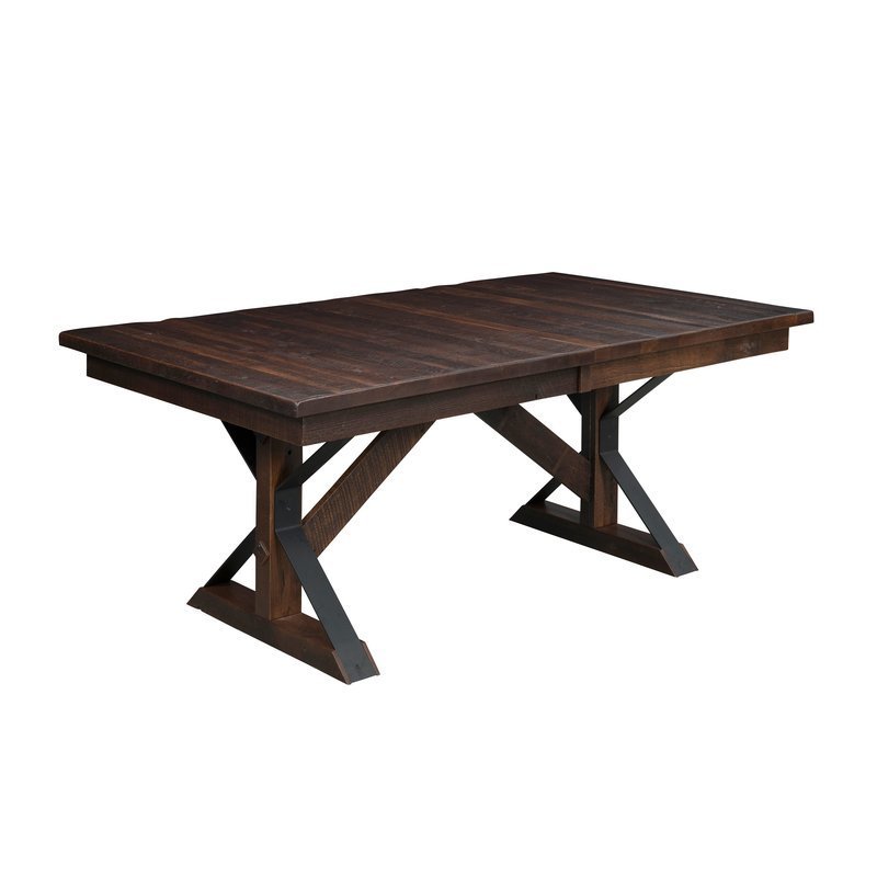 Wellington Reclaimed Barn Wood Solid Top Dining Table from