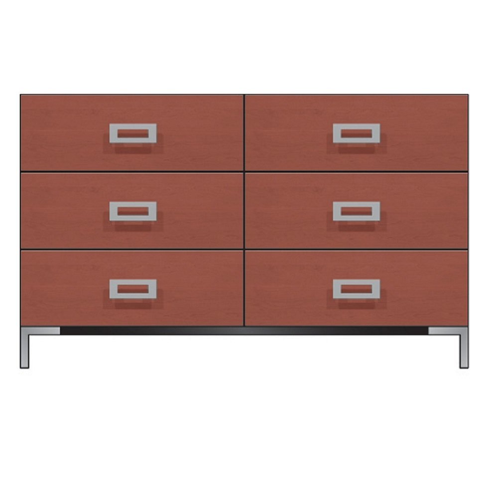 Modern Dresser with Metal Base & Smooth Drawer from DutchCrafters