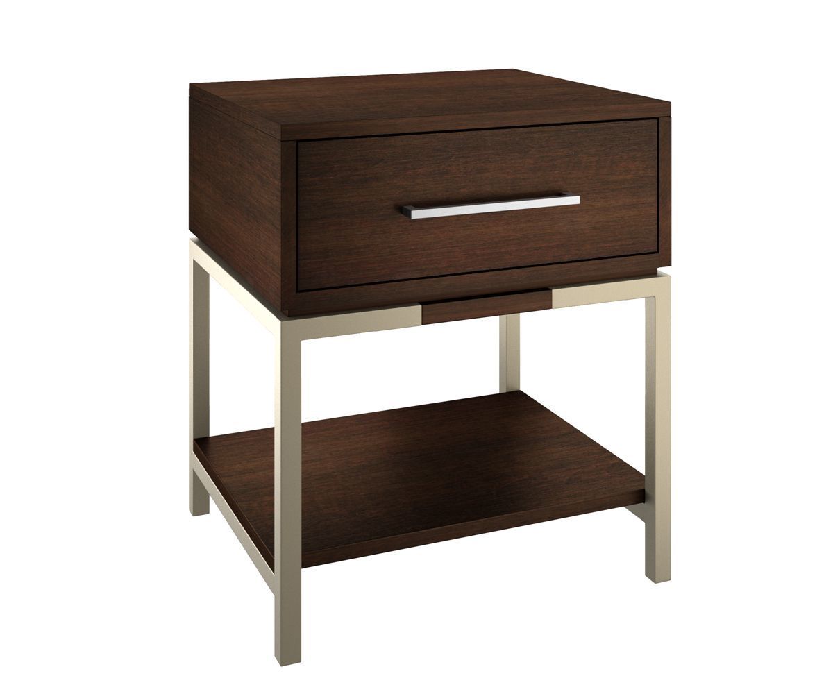 Maple Modern 1-Drawer Open Nightstand - Quick Ship from DutchCrafters