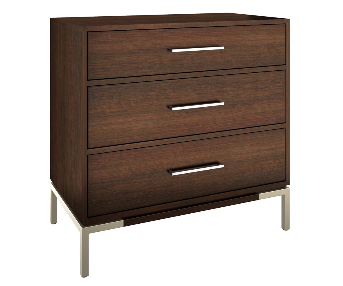 Modern 3-Drawer Chest of Drawers from DutchCrafters Amish Furniture