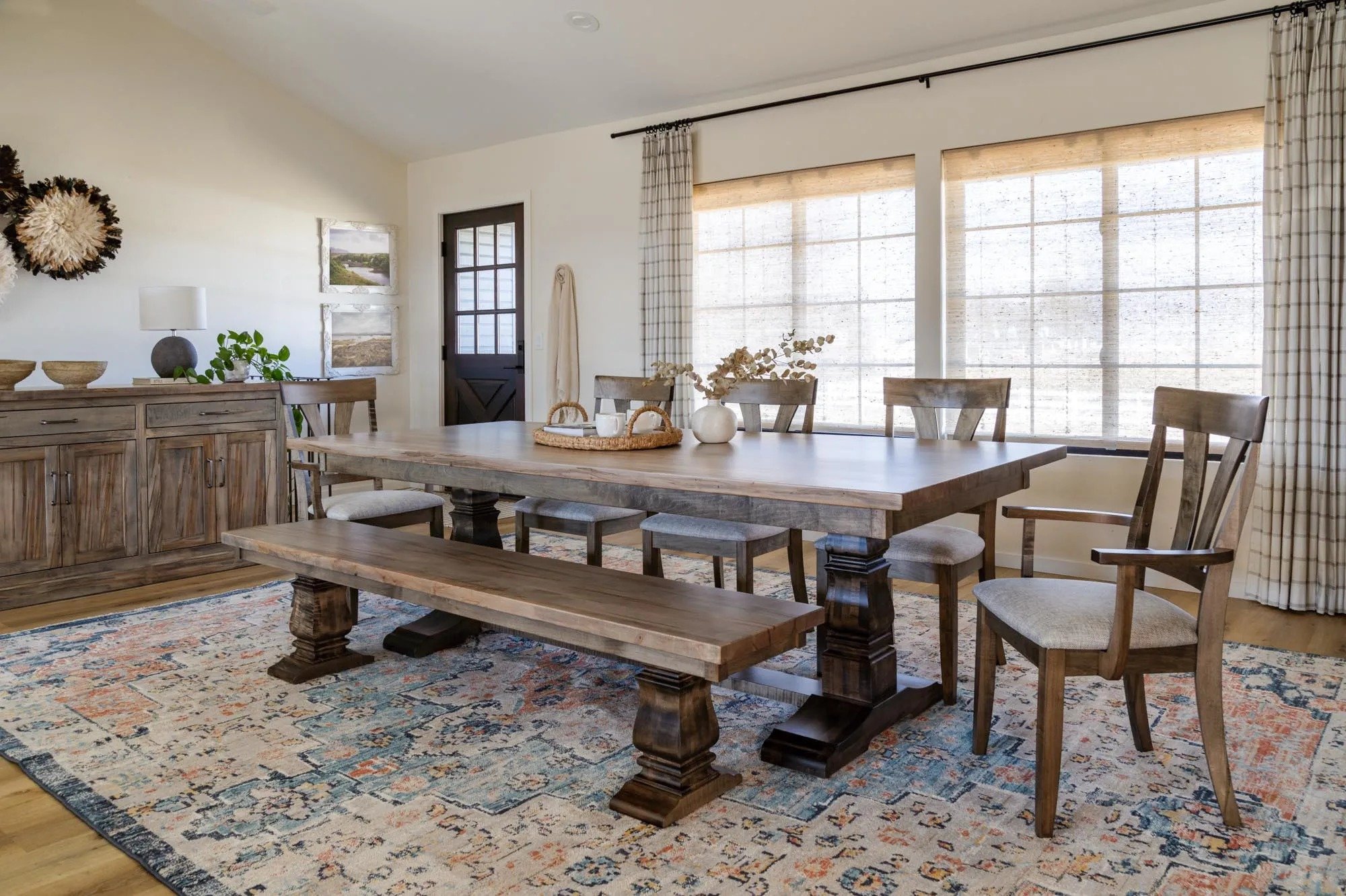 Barn house dining table store