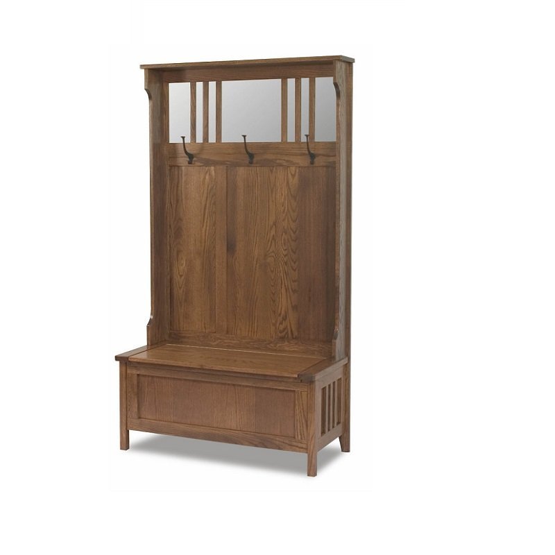 Entryway Hall Tree Storage Bench from DutchCrafters Amish Furniture