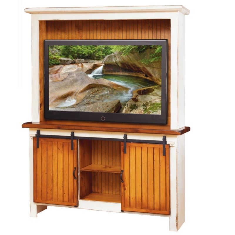 6' Barn Door TV Hutch from DutchCrafters Amish Furniture