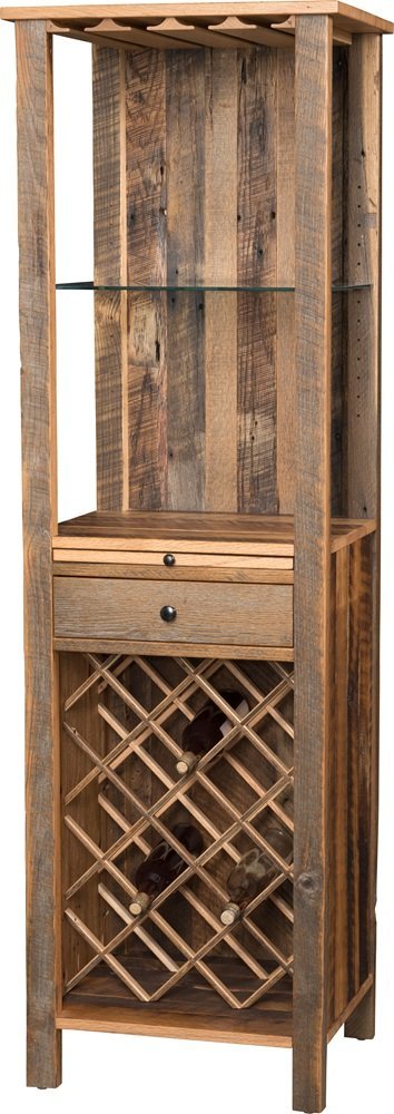 Slim Shaker Wine Cabinet from DutchCrafters Amish Furniture