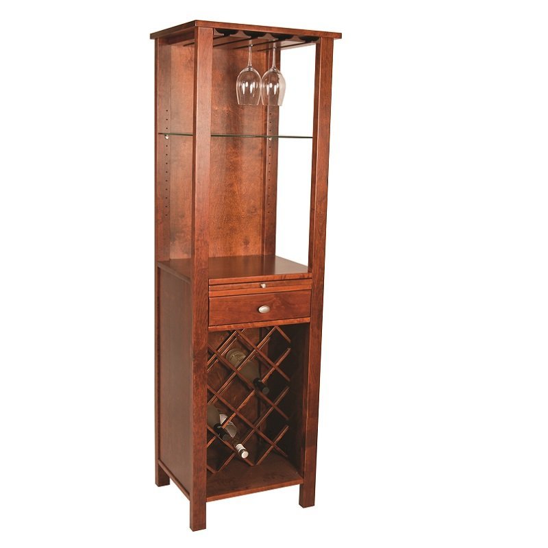 Slim Shaker Wine Cabinet from DutchCrafters Amish Furniture
