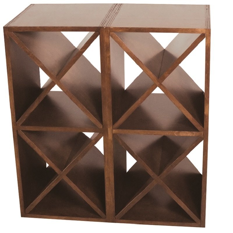 X Wine Bottle Storage Double Box Set from DutchCrafters Amish