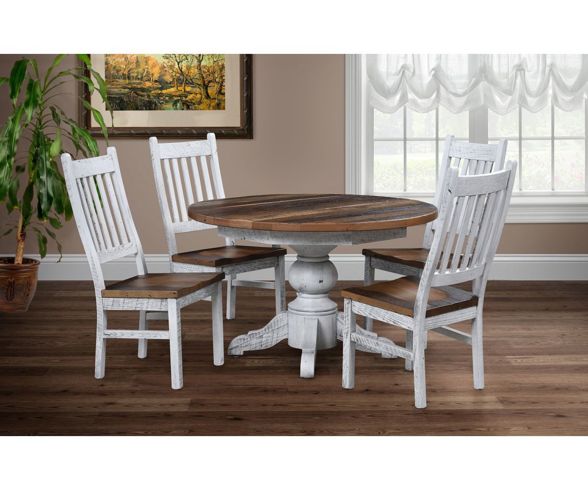 Kowan Reclaimed Barnwood Dining Set from DutchCrafters Amish Furniture