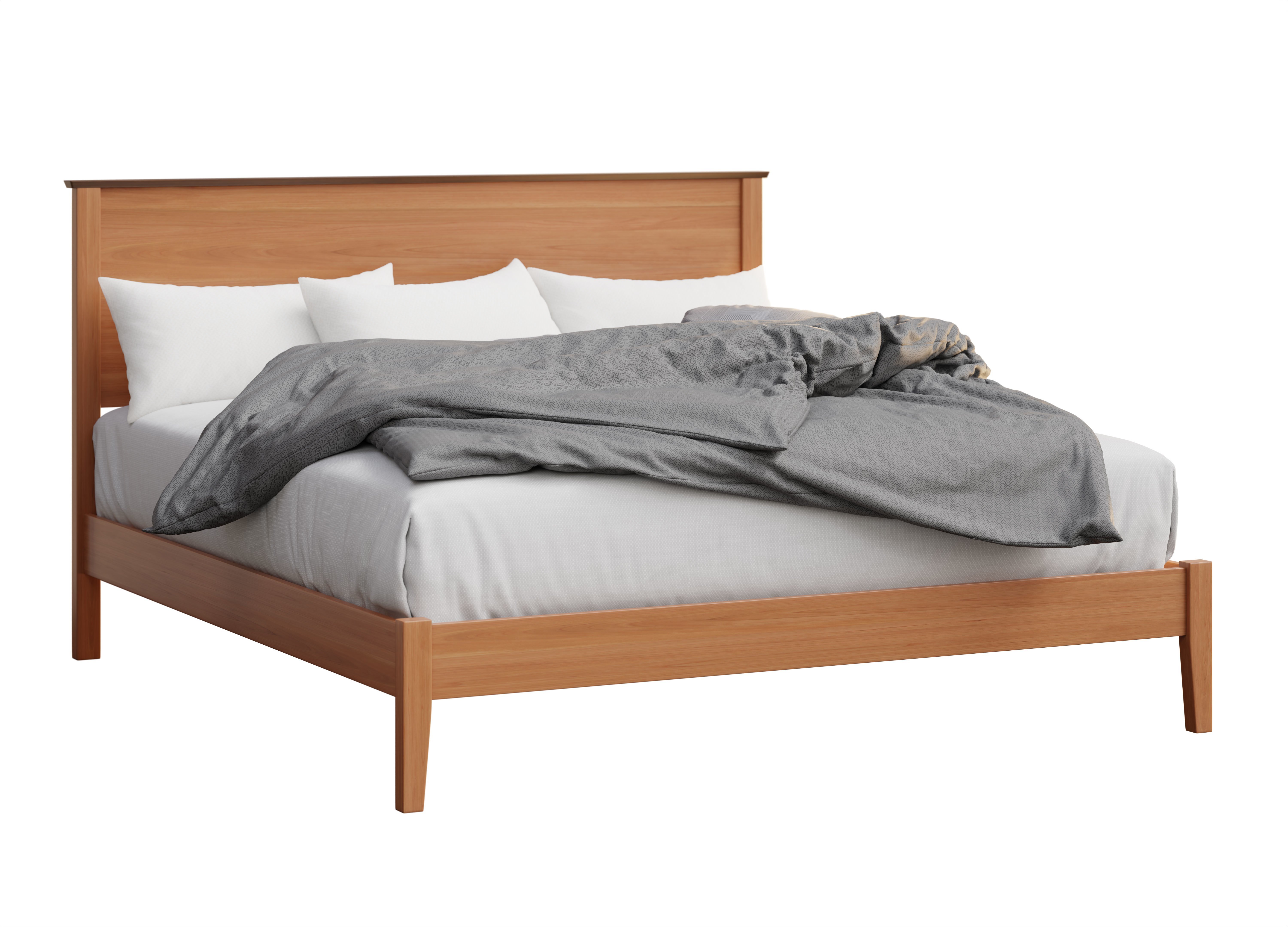 Amish Solid Wood Bed with Low Footboard | DutchCrafters