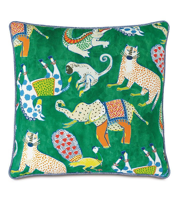 American Made Hullabaloo Checkered Cord Pillow from DutchCrafters