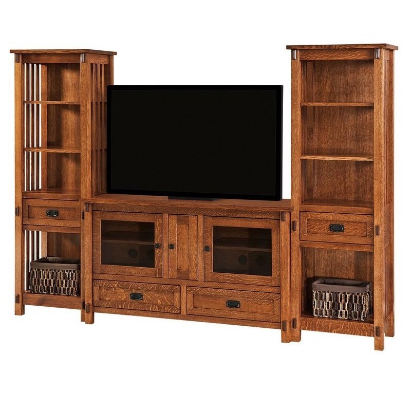 Verbena Console & Tower Unit from DutchCrafters Amish Furniture
