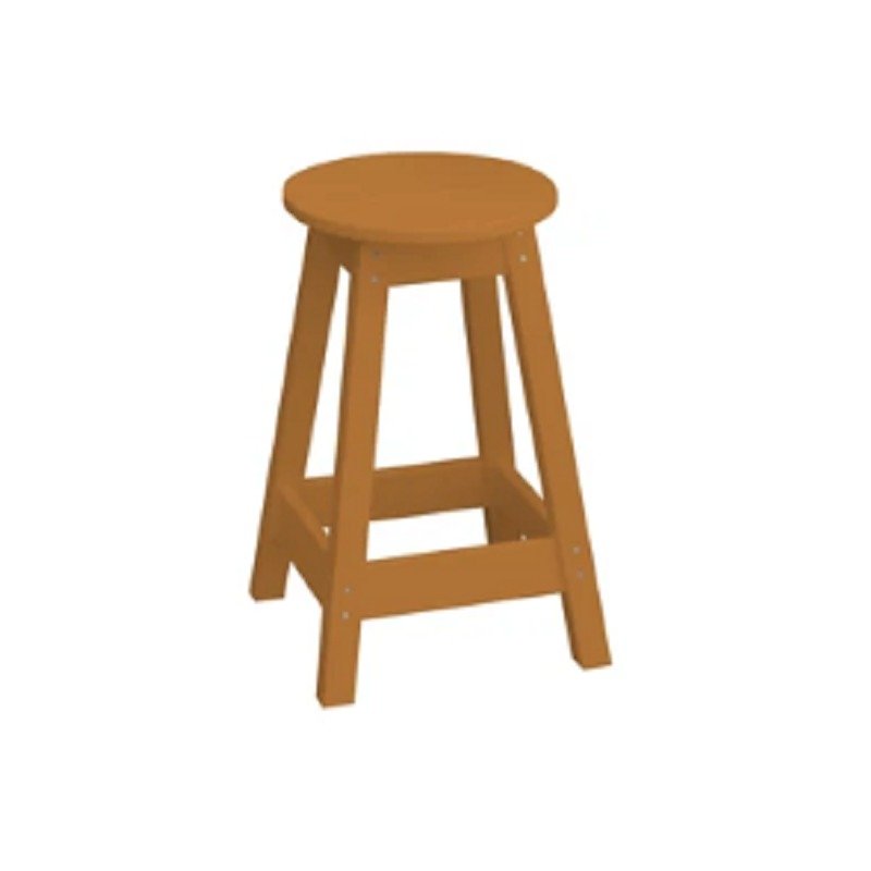 Poly Round Bistro Stool from DutchCrafters Amish Furniture