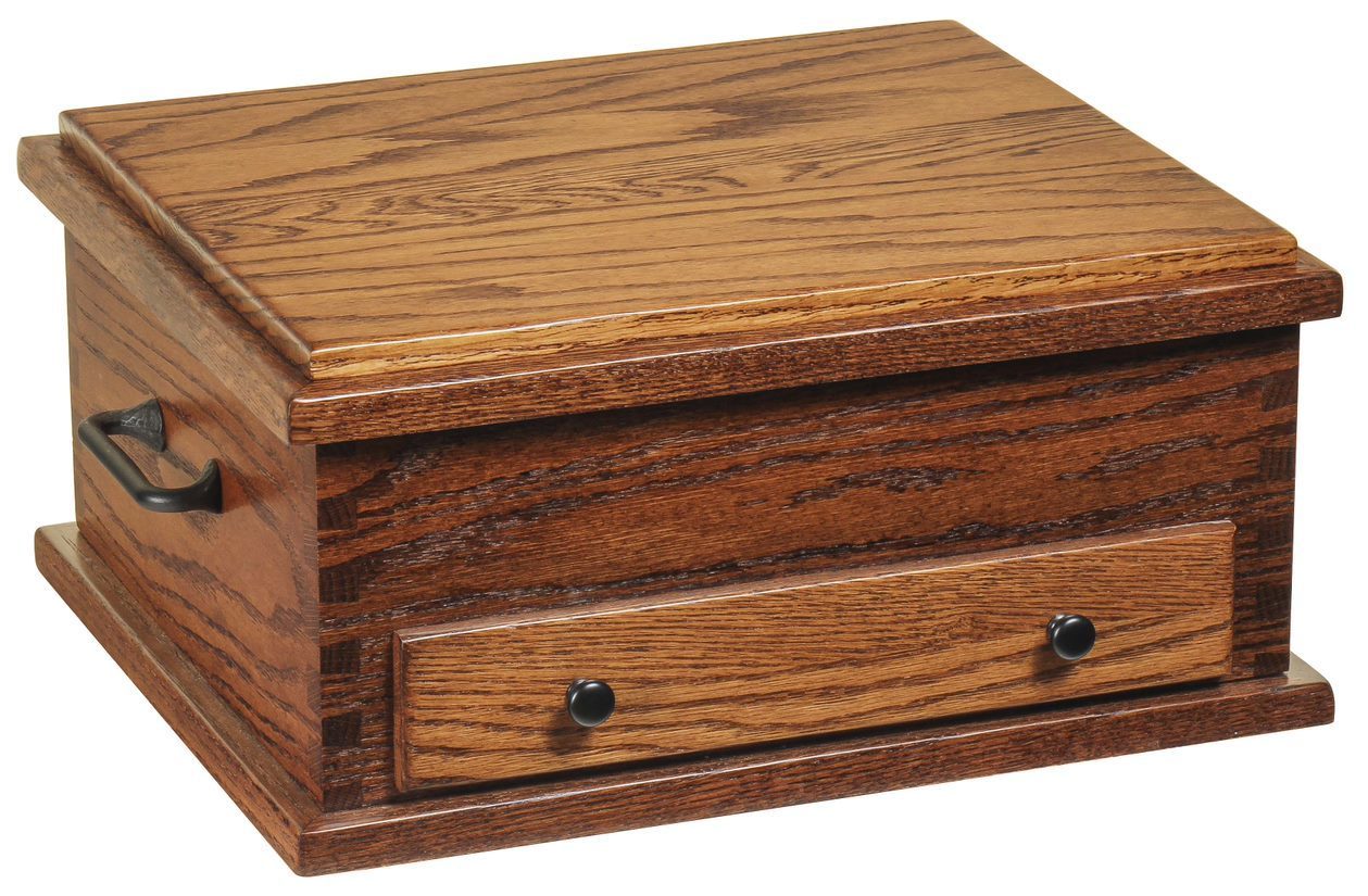 Solid Wood Personalized Silverware Chest from DutchCrafters Amish