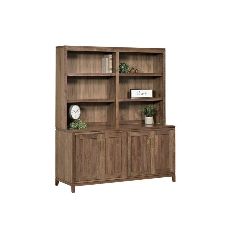 Urban-style storage cabinet with hutch feature | DutchCrafters