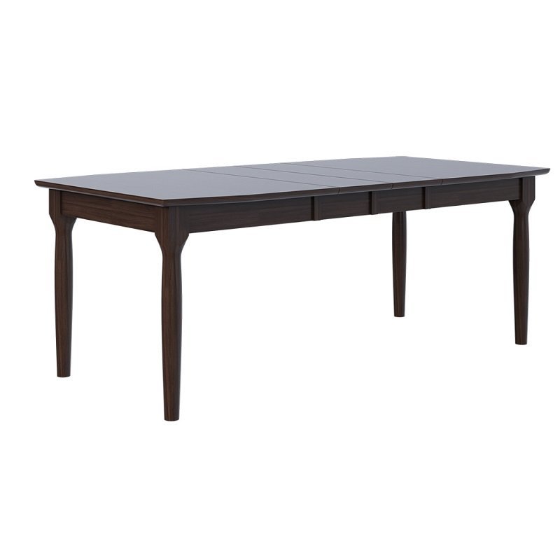 Loraine Leg Dining Table with Brown Maple Legs & Skirt from